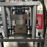 China 1.0-2.0mm Gi Steel V Shape U Channel Roll Forming Machine 9 Stations 5.5kw for sale