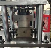 China 0.6-1.2mm PPGI V Shaped Steel Rack Mesh Deck Roll Forming Machine for sale