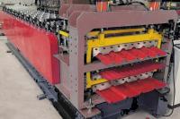 China 3-In-1 Triple Layer Metal Roofing And Siding Roll Forming Machine for sale