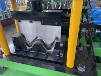 China Galvanized Steel 2 Waves Highway Guardrail Roll Forming Machine 3.5mm Thickness W Beam Safety Barrier Fence for sale