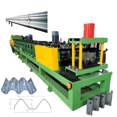 China W Beam 2 Waves 3 Waves Crash Barrier Guardrail Roll Forming Machine for sale