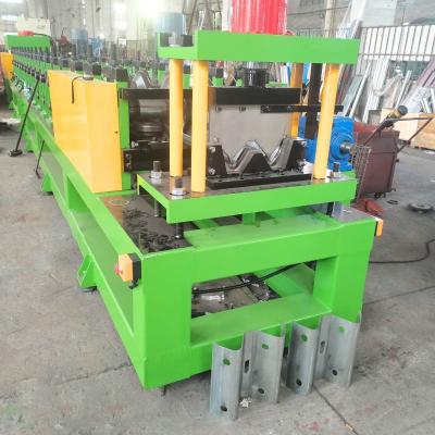 China 2mm-4mm Sheet Thickness W Beam 2 Waves Crash Barrier Guardrail Roll Forming Machine for sale