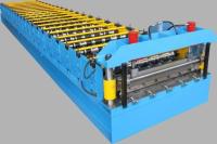 China 0.25-0.6mm Roof Panel Roll Forming Machine 18 Stations Hydraulic Cutting 4kW for sale