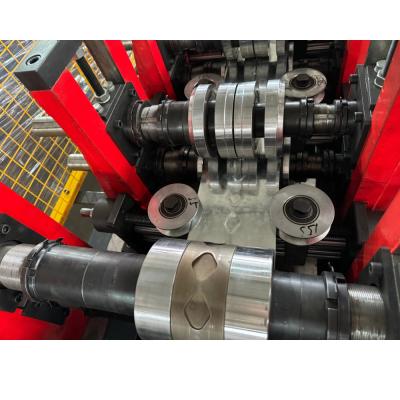China 0.8-1.6mm Galvanized Steel C U Stud And Track Roll Forming Machine With Embossing Roller for sale