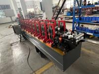 China 0.8-1.0mm Galvanized Steel Omega Profile Din Rail Roll Forming Machine 12 Stations 5.5KW for sale