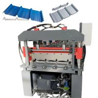 China Clip Lock 700 730 Standing Seam Roll Forming Machine 0.3-0.8mm Thickness 7.5kw for sale