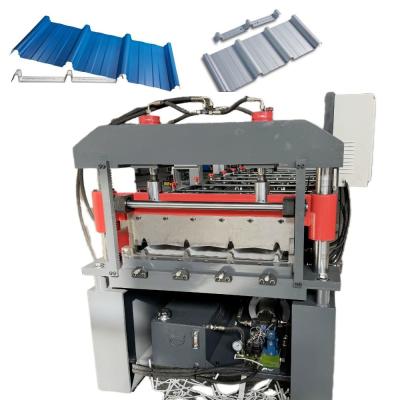 China Clip Lock 700 730 Standing Seam Roll Forming Machine 0.3-0.8mm Thickness 7.5kw for sale