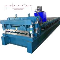 China 0.4-0.8mm Color Steel Glazed Tile Roll Forming Machine 17 Roller Stations 7.5kw for sale