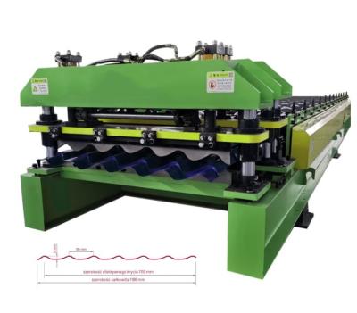 China 1250mm Feeding Width Vello Metal Roof Tile Roll Forming Machine 0.4-0.7mm Thickness for sale