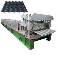 China Customizable Stigma Metal Roof Tile Roll Forming Machine 5.5KW Hydraulic 17 Stations for sale
