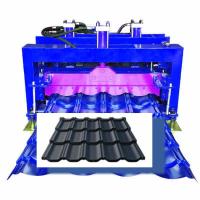 China 5.5KW Hydraulic Station Glazed Tile Roll Forming Machine 17 Stations 0.4-0.8mm for sale