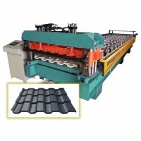 China 1250mm Feeding Width Metal Roof Tile Roll Forming Machine 5-6m/min Working Speed for sale
