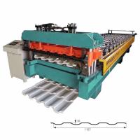 China 1250mm Feeding Width Metal Roof Tile Roll Forming Machine 5-6m/min Working Speed for sale
