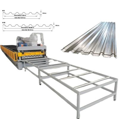 China R72 R101 Trapezoidal Roof Sheet Roll Forming Machine 0.3-0.8mm Thickness 1000mm Width for sale