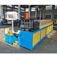 China European Style Metal Rolling Shutter Door Slat Roll Forming Machine 0.7-1.2mm Thickness Embossing Ribs for sale