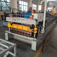 China Chain Drive Lamina R101 Trapezoidal Metal Sheet Roofing Roll Forming Machine 1219mm 0.3-0.8mm for sale