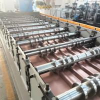 China Chain Drive Lamina R101 Trapezoidal Metal Sheet Roofing Roll Forming Machine 1219mm 0.3-0.8mm for sale