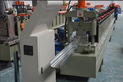 China 10 Steps Portable Vally Gutter Roll Forming Machine Rolling Speed 10-15m/min for sale