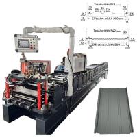 China Romania Popular 500mm Coverage Snap Lock Roll Forming Machine for sale