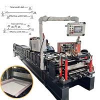 China Snap Lock Roof Sheet Roll Forming Machine 0.3-0.8mm Thickness with Perforated Holes 16 Stations for sale