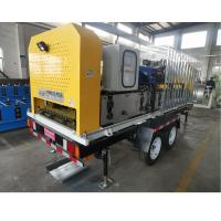 China Portable KR18 KR24 SSR Standing Seam Roof Sheet Roll Forming Machine 11 Stations 24HP Gasoline Engine for sale