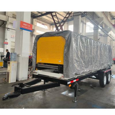 China Portable KR18 KR24 SSR Standing Seam Roof Sheet Roll Forming Machine 11 Stations 24HP Gasoline Engine for sale