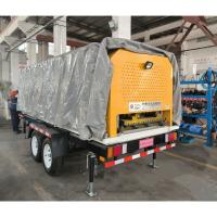 China Portable KR18 KR24 SSR Standing Seam Roof Sheet Roll Forming Machine 11 Stations 24HP Gasoline Engine for sale