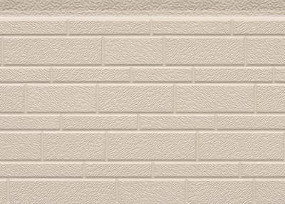 China 38 Kg/M³ Embossed PU Sandwich Wall Panel 380mm Width 16mm Thickness Thermal Insulation for sale