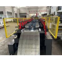 China 250-550mm Width Adjustable Supermarket Gondola Shelving Storage Rack Shelf Board Panel Roll Forming Machine for sale