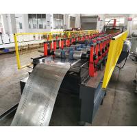 China 250-550mm Width Adjustable Supermarket Gondola Shelving Storage Rack Shelf Board Panel Roll Forming Machine for sale