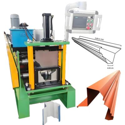 China 7.5kW Main Motor Power Gutter Roll Forming Machine 0.3-0.8mm Thickness for Precise Guttering for sale