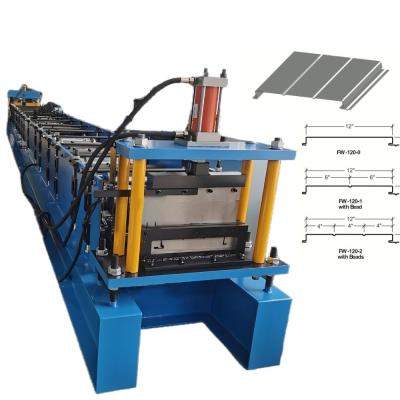 China FW120 Concealed Fastener Wall Cladding Panel Roll Forming Machine 12 Inches Coverage 16 Stations for sale
