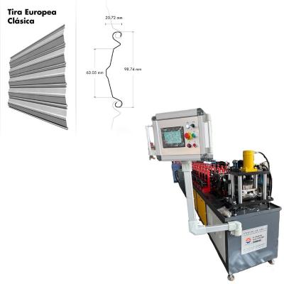 China Galvanized Metal Shutter Roll Forming Machine 16 Stations 5.5kw for European Curtain Track for sale