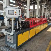 China Galvanized Metal Shutter Roll Forming Machine 16 Stations 5.5kw for European Curtain Track for sale