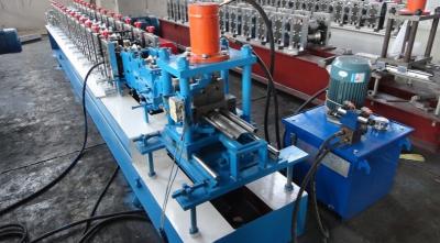 China GI Steel Shutter Door Shaft Roll Forming Machine 40mm 60mm 7.5kW 3 Ton Decoiler for sale