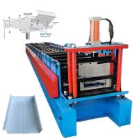 China Aluminum 12 Inch Width Standing Seam Roof Panel Roll Forming Machine 5 Ribs 5.5kW Patio Covers for sale