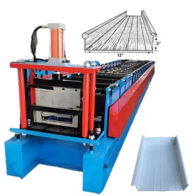 China 0.8mm Thickness 12 Inch Width Aluminum Standing Seam 5 Rib Roof Panel Roll Forming Machine for sale