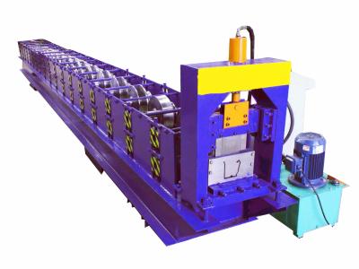 China 1.0mm Thickness Aluminum Zinc K Style Square Rain Gutter Roll Forming Machine for sale