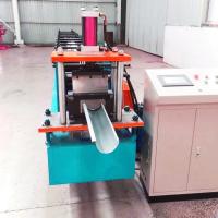 China 0.4-0.7mm Thickness PPGI Color Steel Round Gutter Roll Forming Machine for sale