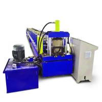 China 0.4-0.7mm Thickness PPGI Color Steel Round Gutter Roll Forming Machine for sale
