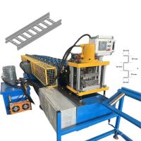 China Indonesia Popular 1.2-2.0mm Thickness W Shape Ladder Cable Tray Roll Forming Machine for sale