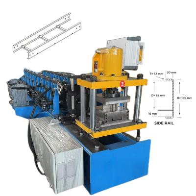 China Indonesia1.2-2.0mm Thickness U Shape Ladder Cable Tray Roll Forming Machine for sale