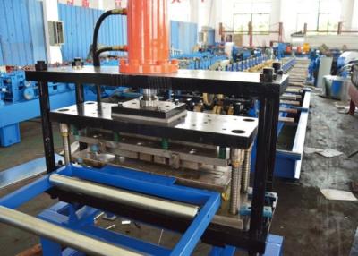 China PLC Control Shelf Box Metal Roll Forming Systems 3-5 M/ Min Speed With Hydraulic Cutting for sale
