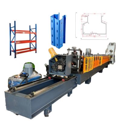 China Upright Column Post Roll Forming Machine 1.5-2.5mm Thickness Gearbox Drive for sale