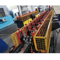 China U Shape Metal Rolling Shutter Door Guide Rail Roll Forming Machine 1.0-2.0mm Thickness 16 Stations for sale