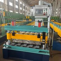 China Color Coated Galvanized Steel Fence Panel Roll Forming Machine 0.3-0.8mm 380V 50Hz for sale