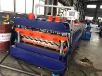 China Color Sheet Roof Panel Roll Forming Machine , Glazed Tile Roll Forming Equipment for sale