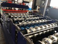 China Color Sheet Roof Panel Roll Forming Machine , Glazed Tile Roll Forming Equipment for sale