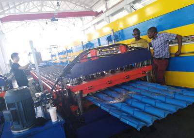 China Roof Panel Full Hard Metal Forming Machine IBR Corrugated Roll Forming Machine for sale