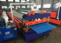 China PLC Control Roof Panel Roll Forming Machine With 0-15m / Min High Speed for sale